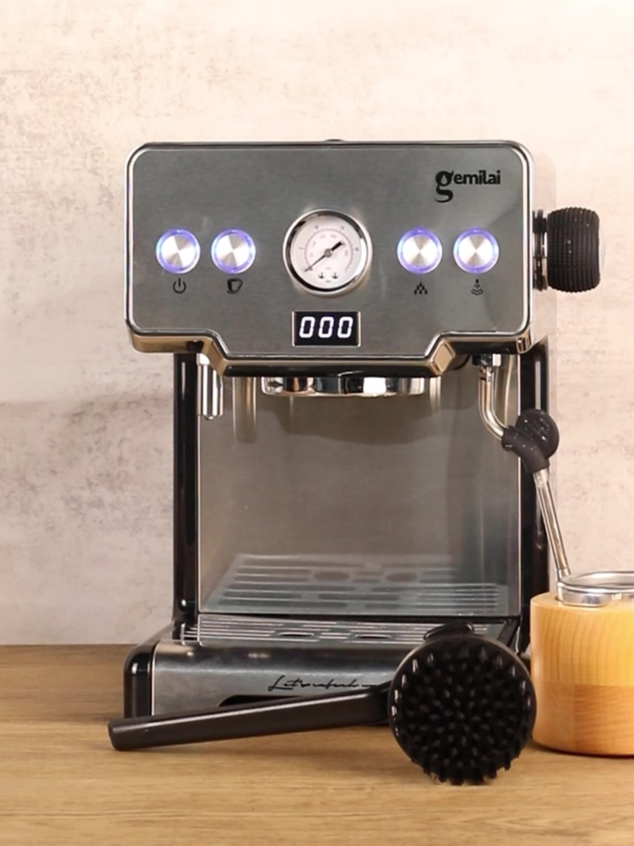 Semi Automatic Coffee Machine Brush Elbow Coffee Brush Short Handle ...