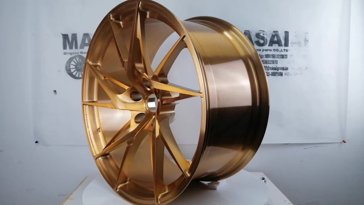 2020 New Luxury Gold Mag Alloy Wheels Customized Carton Or Logo 17,18 ...