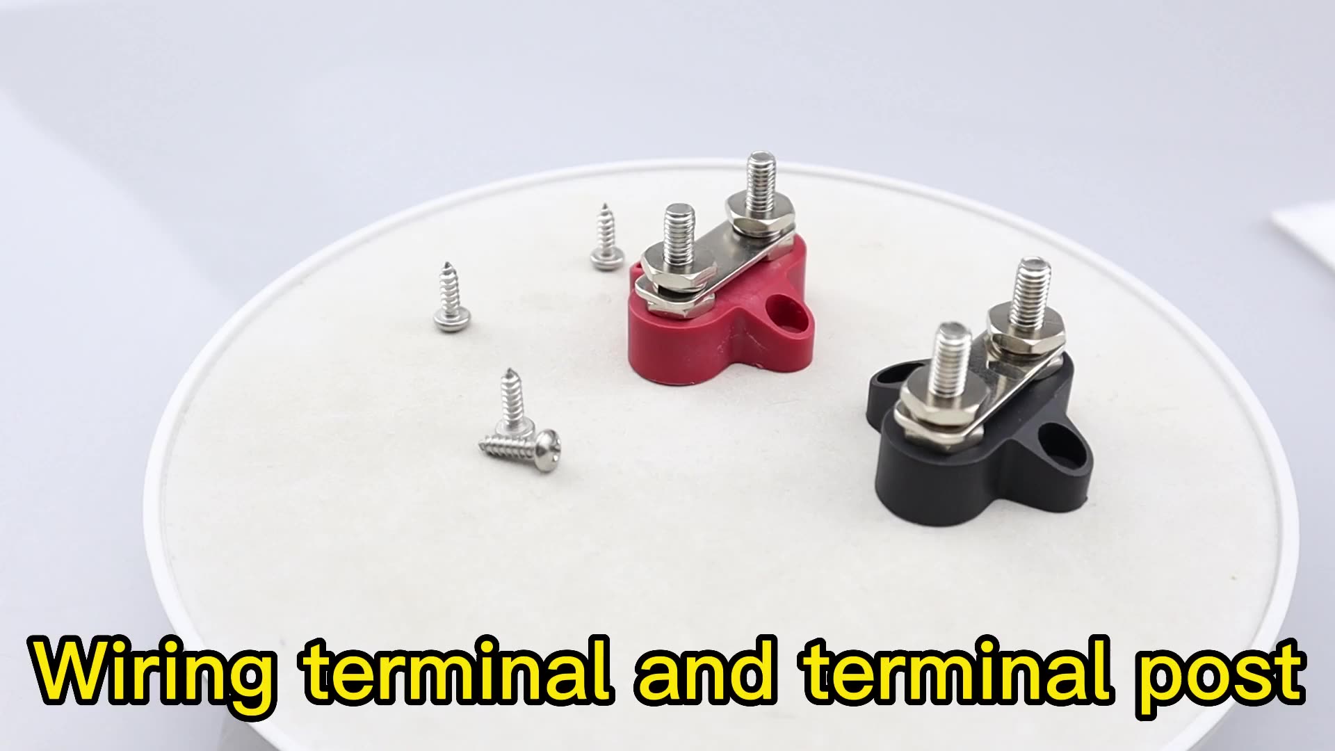 Terminal Power Distribution Block Busbar M6 Dual Studs Battery Junction Post Heavy Duty Terminal ...