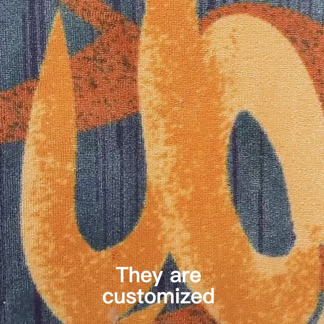 Commercial Decorative Fire Resistance Floor Carpet Tiles Roll Printed ...