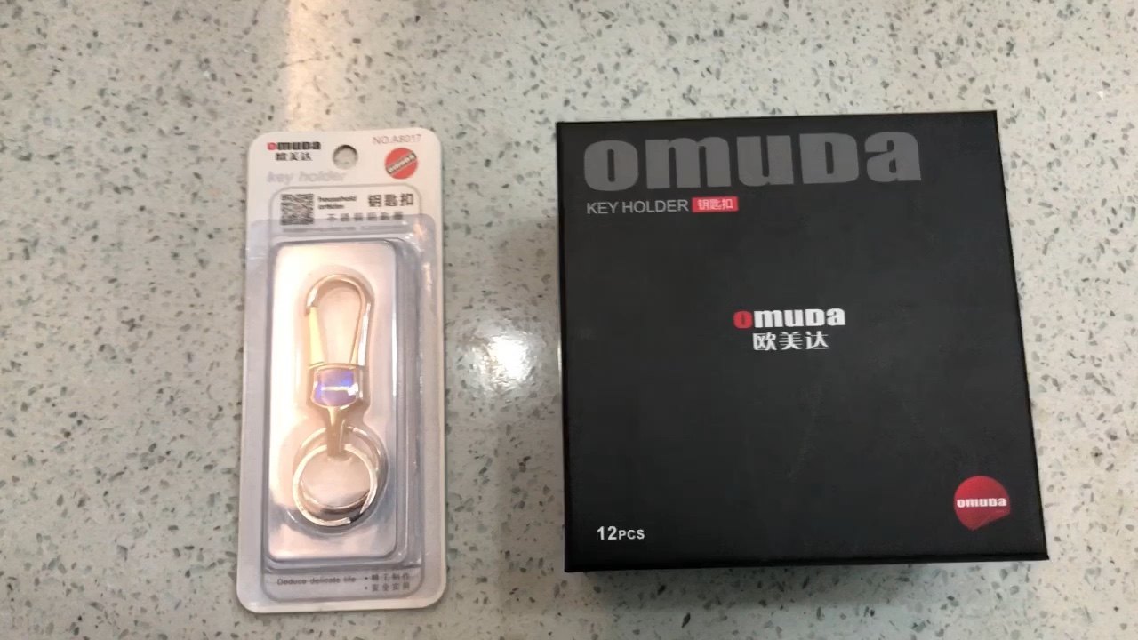 Omuda Luxury Black Key Chain Customised Rotary Key Holder Designer ...