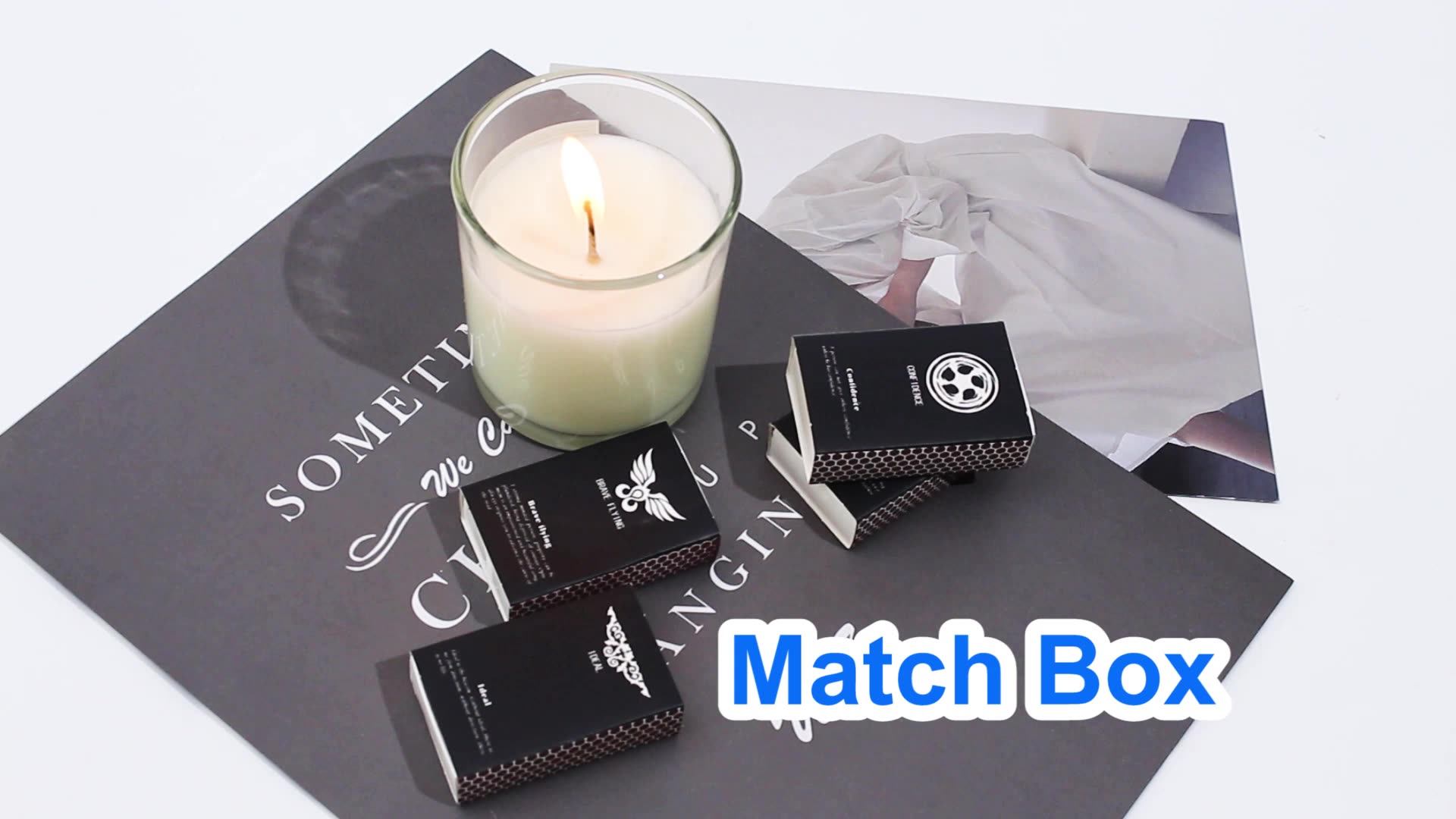 Luxury Black Box Wooden Matchsticks Safety Custom Matches - Buy Wooden ...