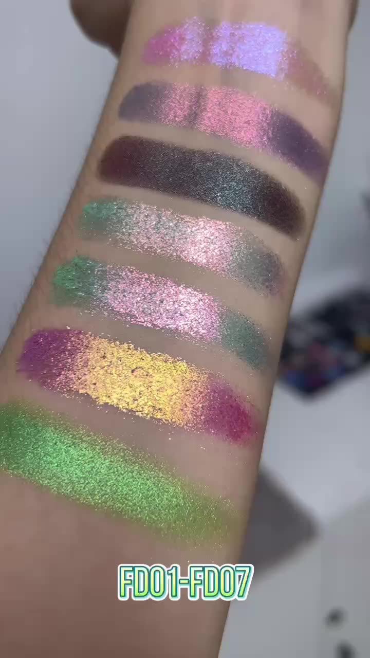 Duochrome Multi Duochrome Sparkly Multi Colors Luminous Vegan Glitter ...