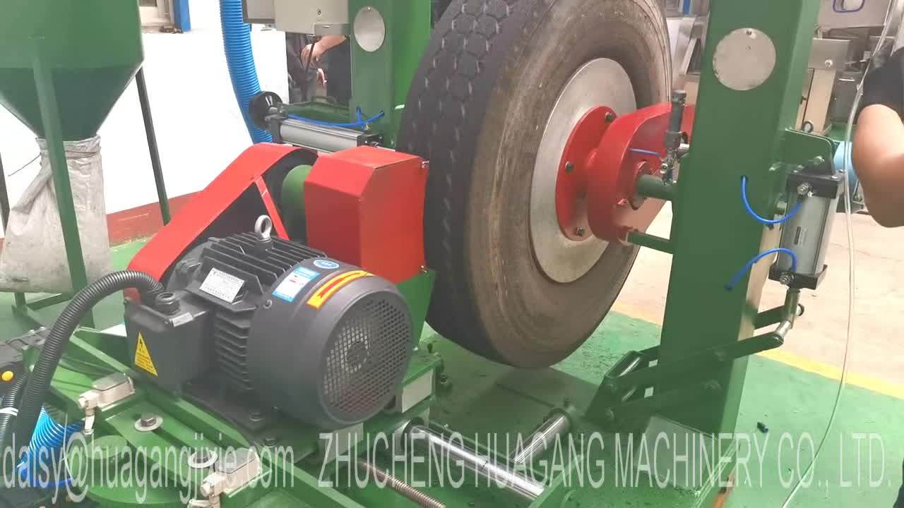 Inflatable Waste Tire Reteading Buffing Machine Tire Recycling Machine ...