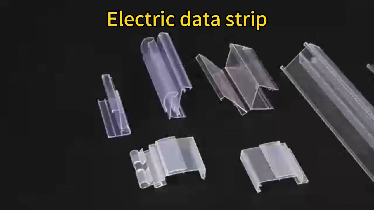 Supermarket Shelf Data Strip Rail With Option To Mount Protective Cover ...