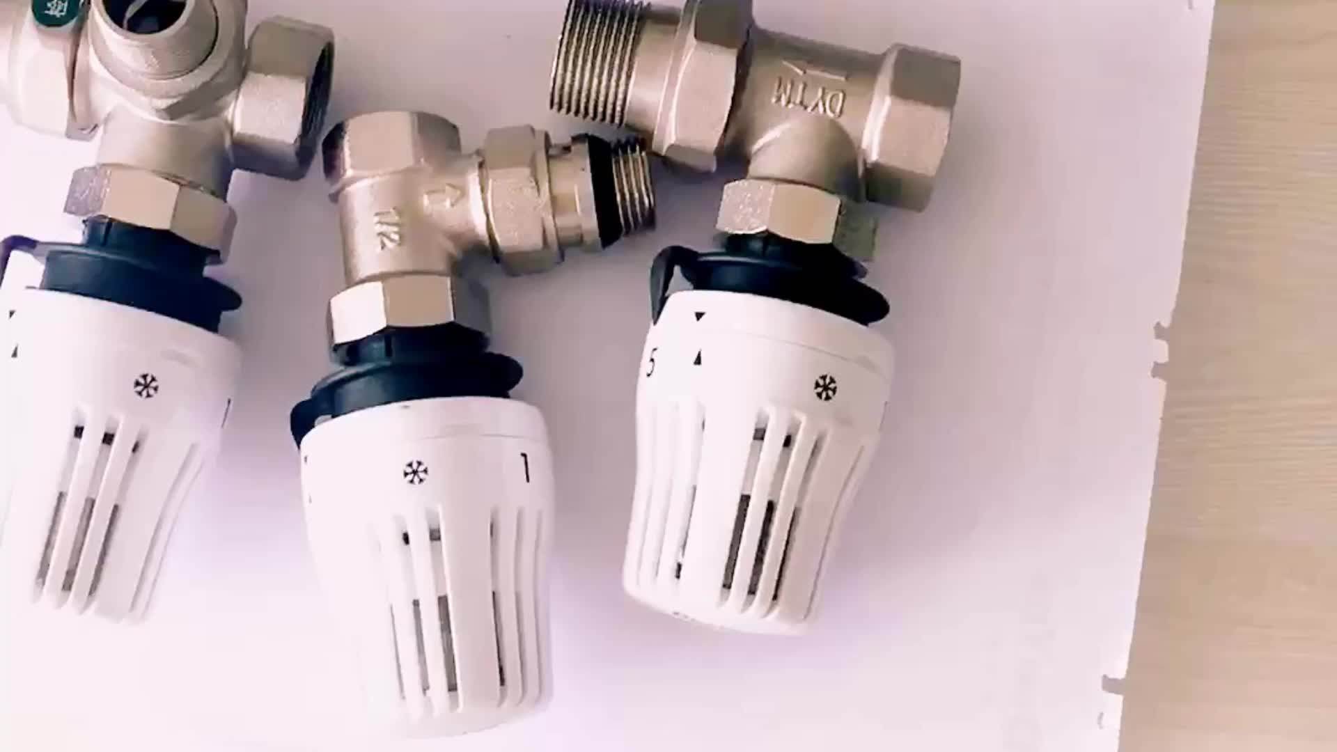 Brass Angle Trv Wireless Wifi Thermostatic Radiator Valve For Hot Water ...