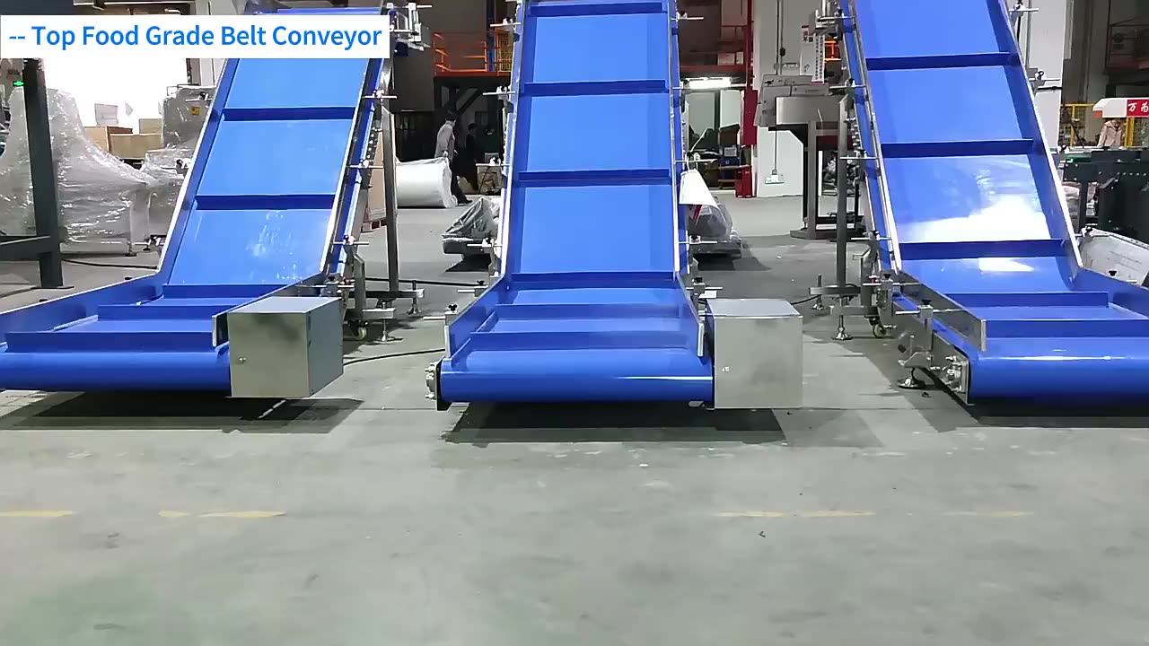 Automatic Z Type Pu Inclined Belt Conveyor Belt Conveyor Incline Bucket ...