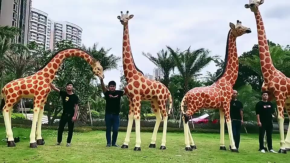 Fiberglass Figurine Outdoor Decorative Resin Art Large Animals Life ...