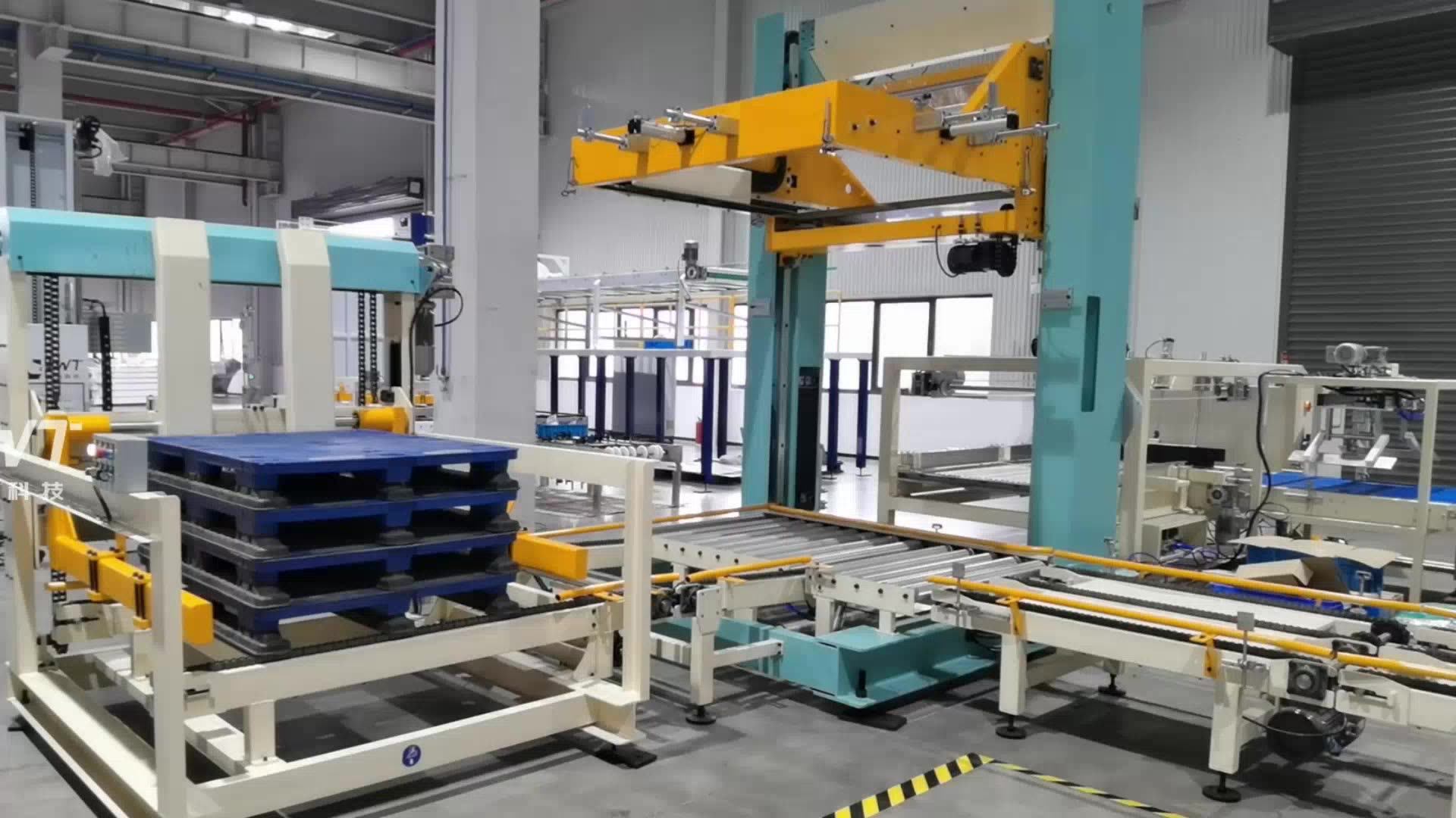 50kg Bag Carton Robot Palletizing System Palletizer Full Automatic Cnc ...