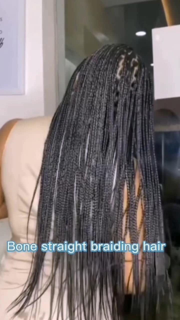 Wholesale 22inch Synthetic Smooth Braid Hair Bundles Pre Stretched ...