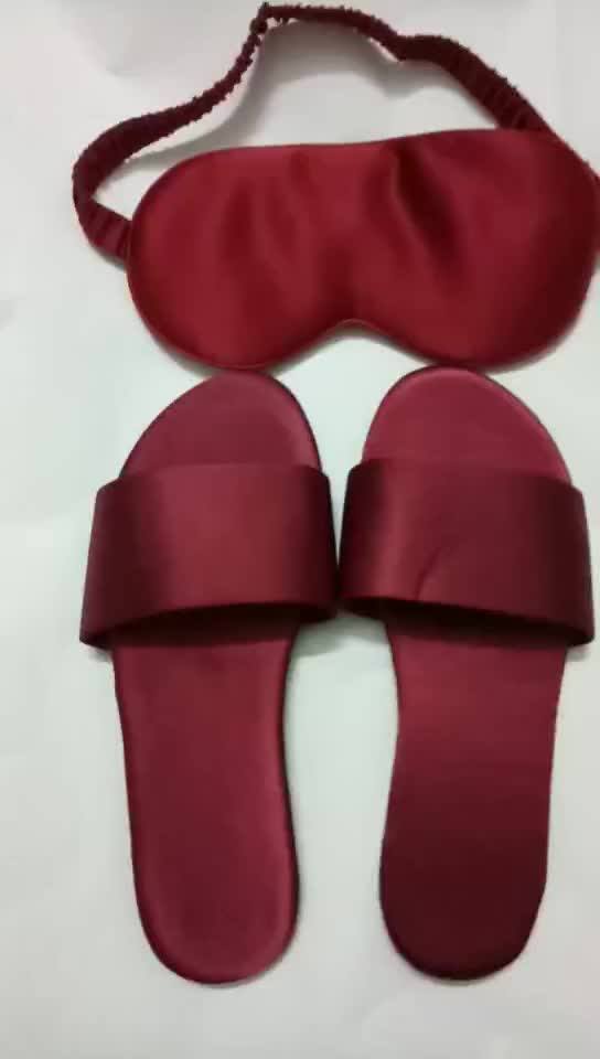 2019 More Colors Slippers Female Satin Simulation Silk Drag Indoor ...