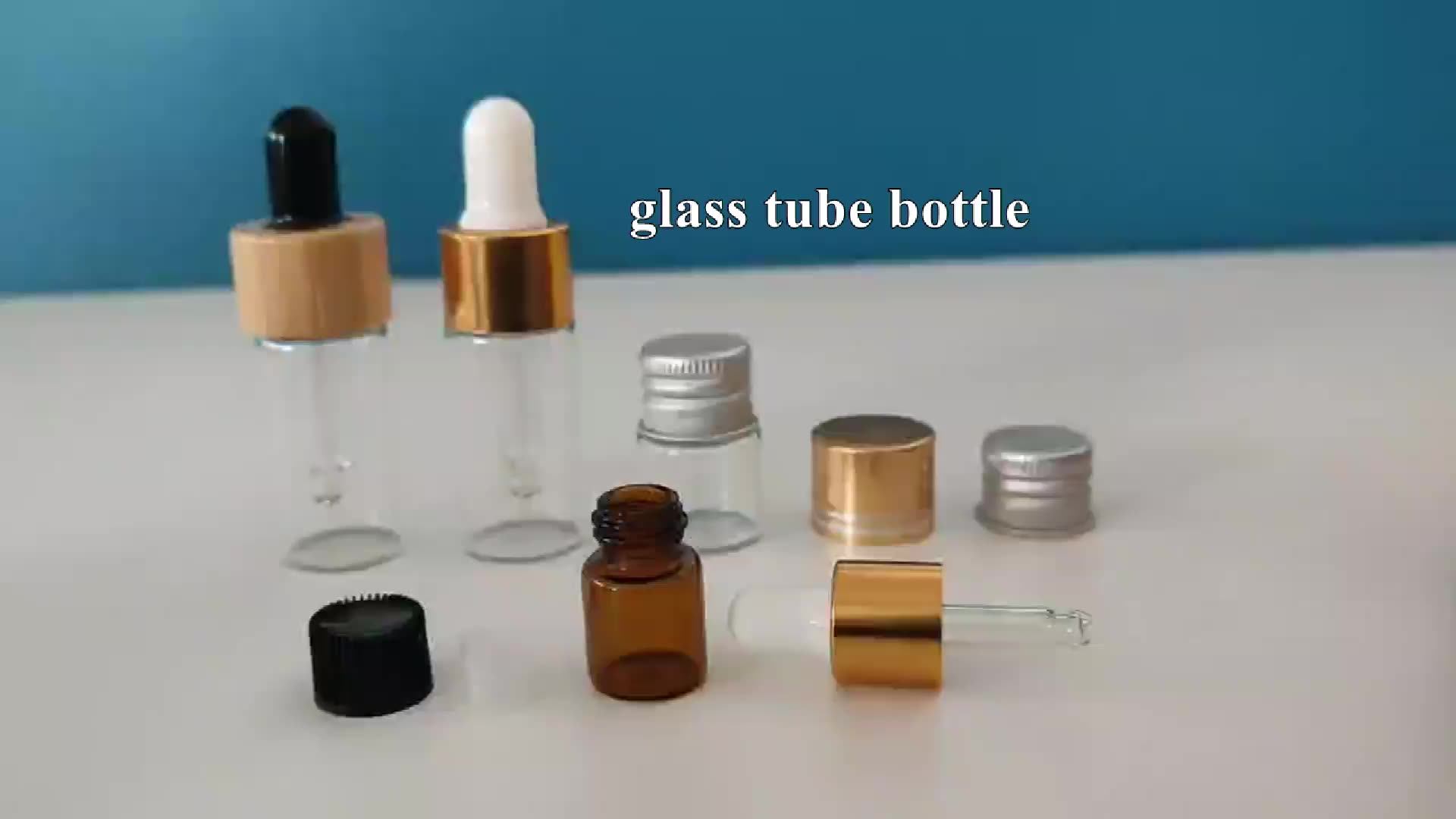 Eco-friendly 25ml-180ml Saffron Packing Tube Vial Glass Wishing Bottle ...