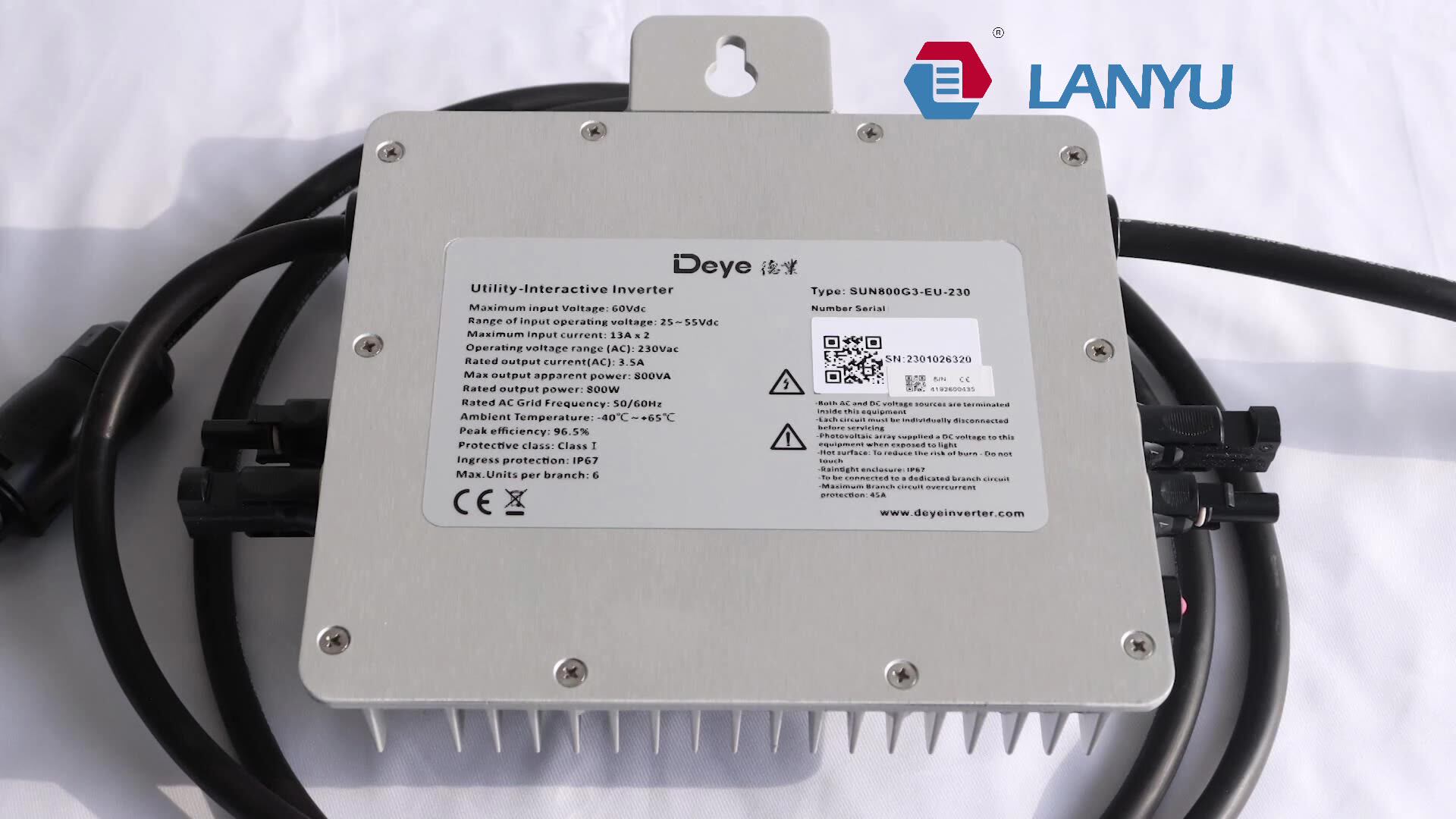 Deye Mikro-wechselrichter Sun800g3-eu-230,600w,800w,1000w,Wifi,60v,Mppt ...