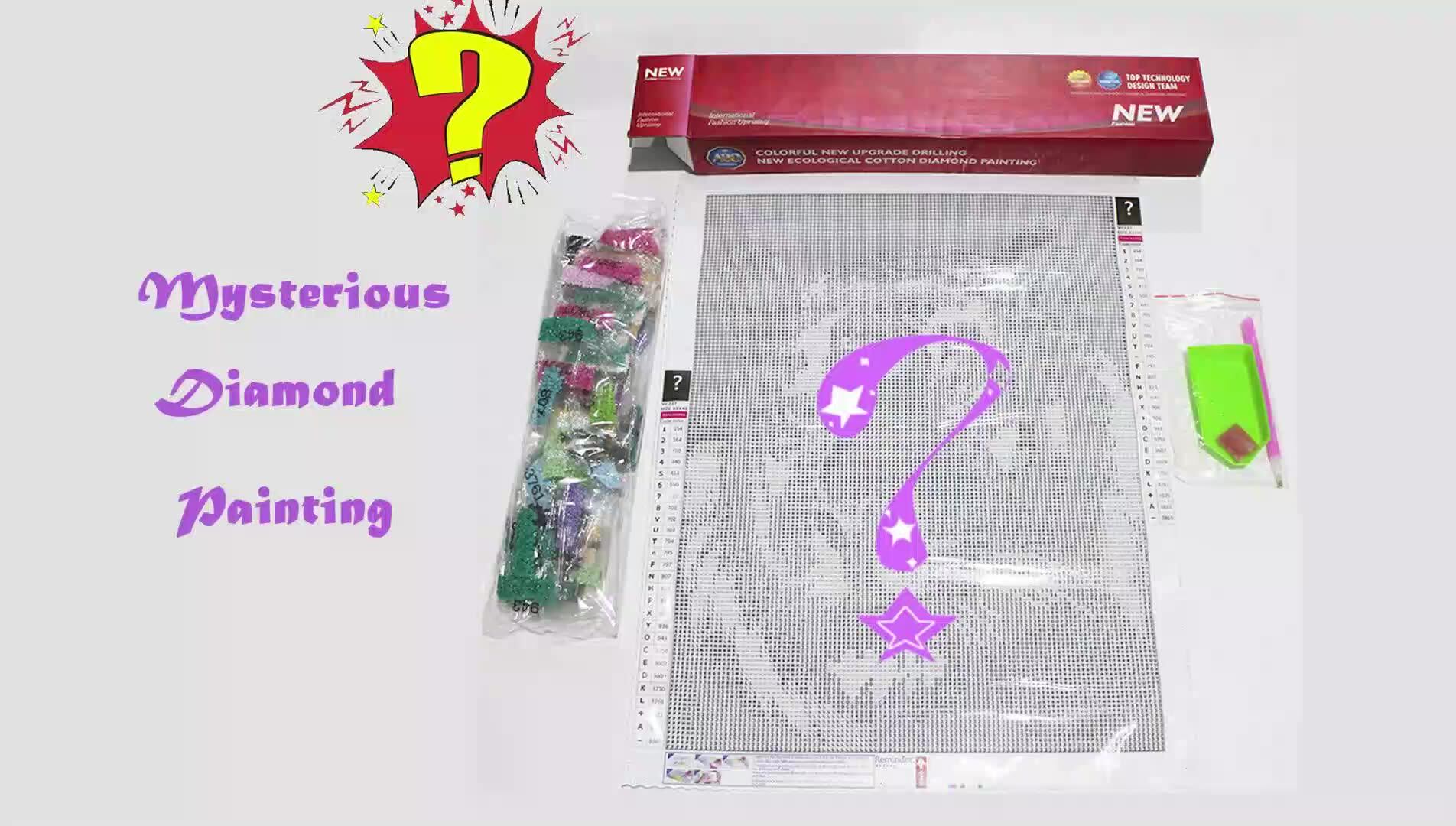 Mystery Diamond Painting Kit,Mystery Rhinestone Set Drill Pen And ...