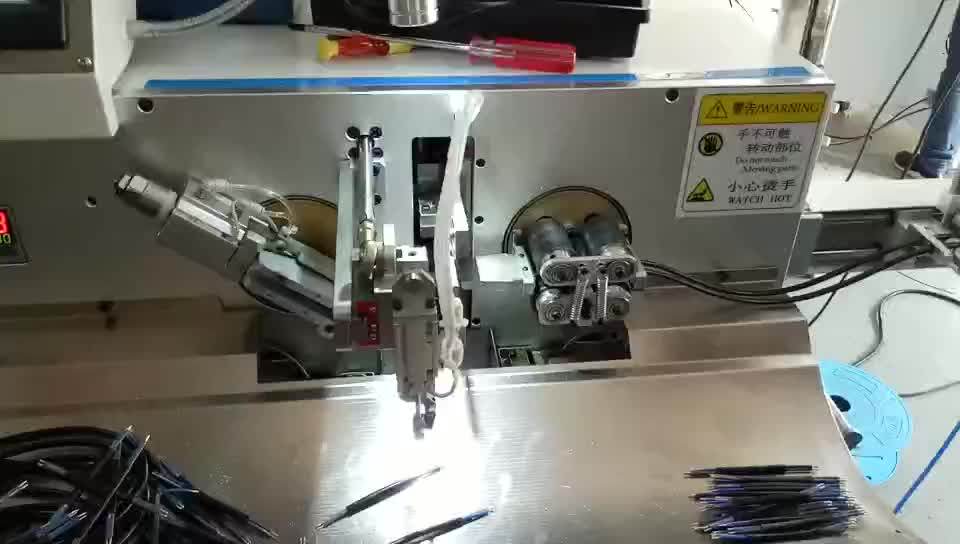 Full Automatic Double Ends Wire Stripping Cutting Tin Dipping Crimping ...