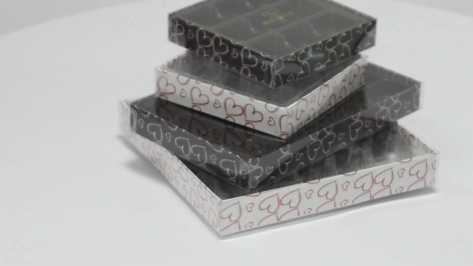 Square Plastic Chocolate Blisters Packaging And Insert Candy Vac Form ...