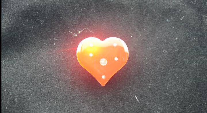 Heart Shape Red 3 Led Flashing Pin Heart Badge For Valentine's Day ...