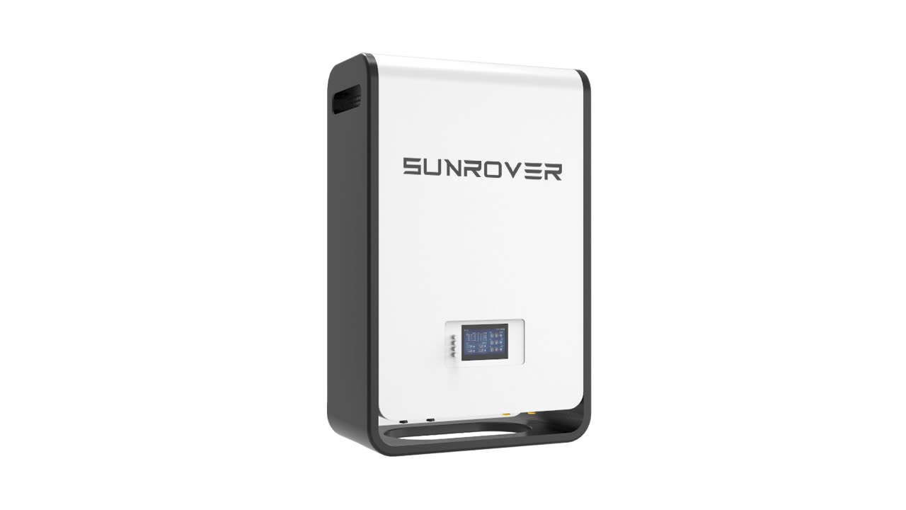 Off Grid Solar System Rechargeable Lifepo4 Battery Cells 51.2v 48v 100ah 200ah Wall Mounted ...