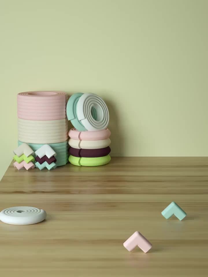 NBR Baby Safety Desk Edge Foam Corner Protector Corner Cover For Table ...