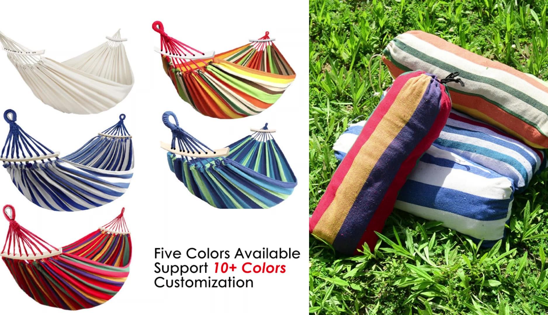 Factory Price Canvas Hammock Bed Folding Double Hanging Nylon Wholesale ...