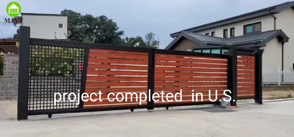 Modern Design Garden Aluminum Driveway Sliding Gate Fancy Lane Villa ...