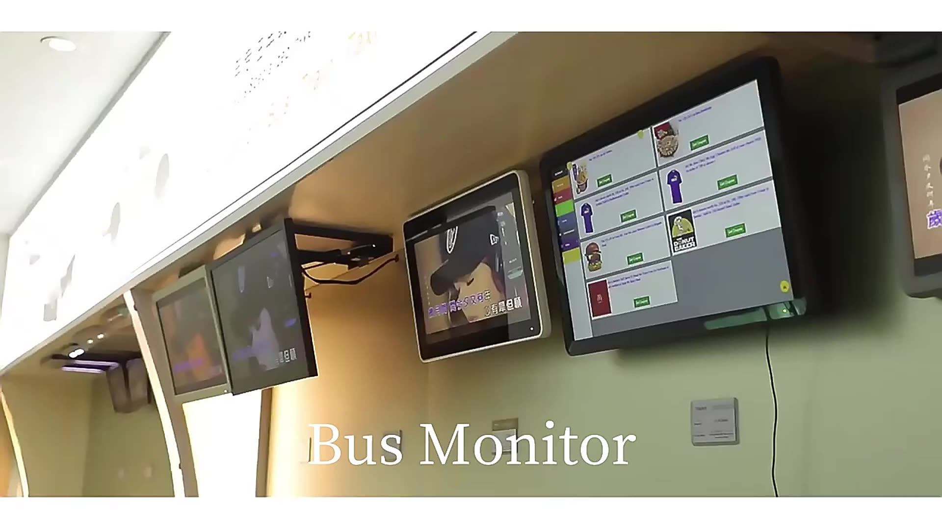 13.3inch Car Motorized Android Roof Monitor Usb Tf Hdml Bt Fm ...