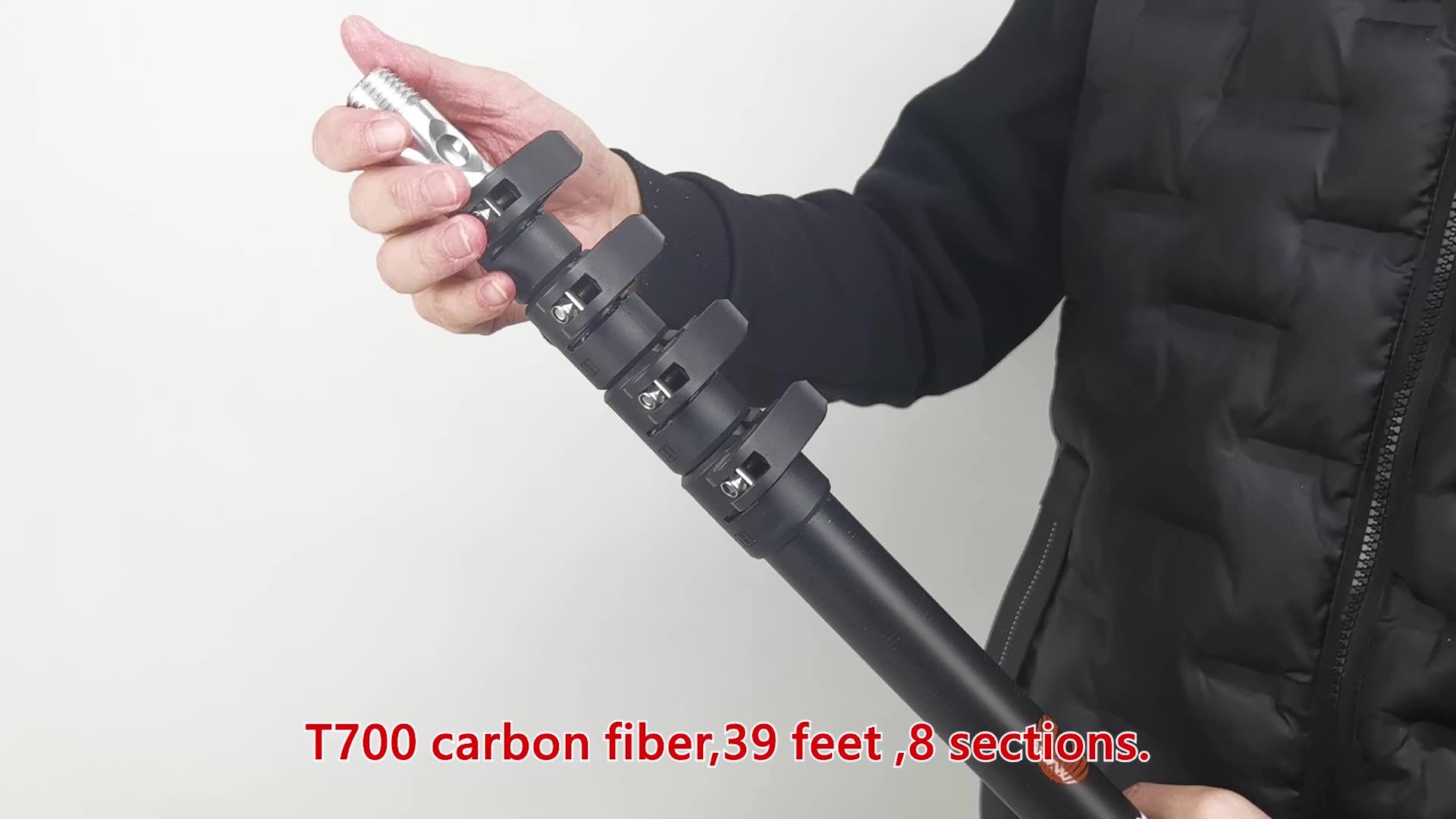 Hofi 4m Carbon Telescopic Window Cleaning Pole With Brush Factory ...