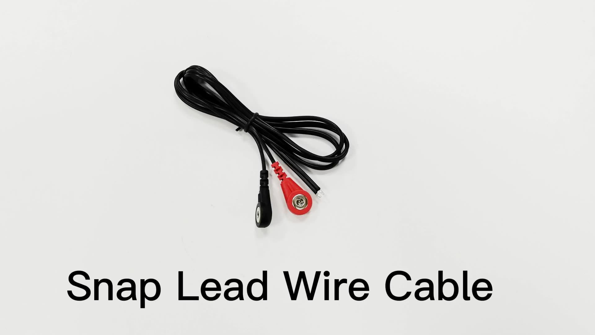 Custom Flat Ecg Eeg Medical Electrodes Cable Ems Lead Wire Tens Cable ...