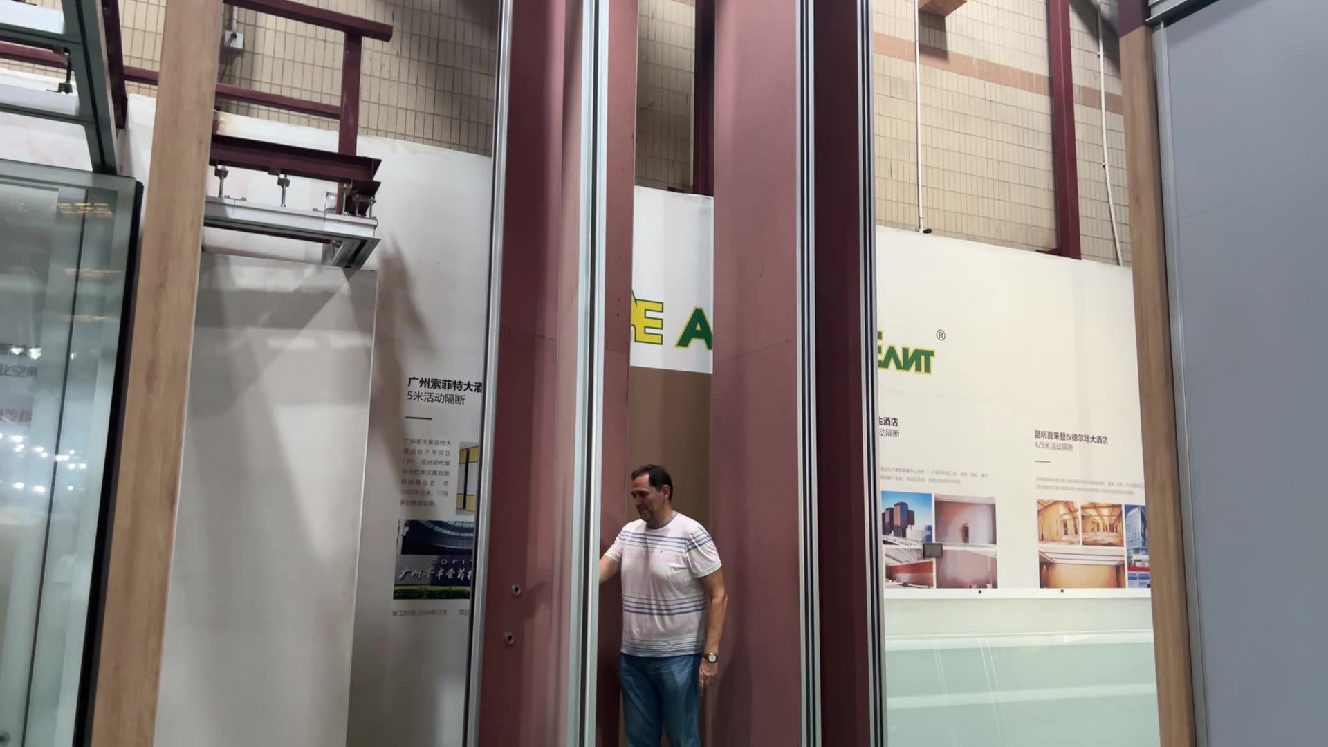 Operable Moving Wall Panel Soundproofing Movable Partition Wall For ...