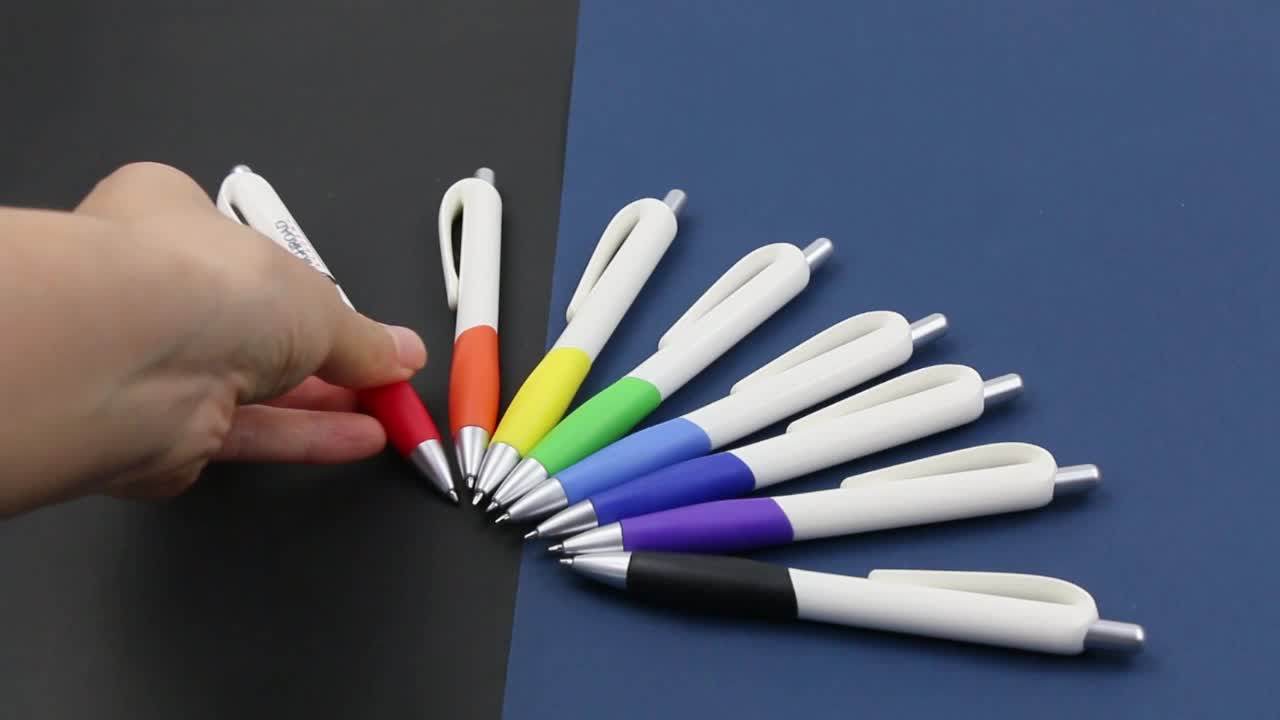 Color Advertising Plastic Pen Advertising Plastic Ballpoint Pen For ...