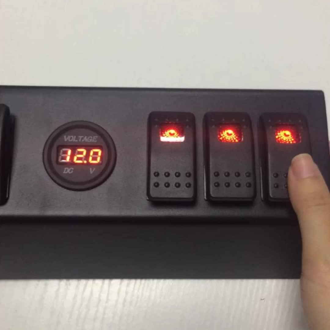 6 Gang Auto Off Road Light 4x4 Car Switch Panel For Utv - Buy Off Road ...