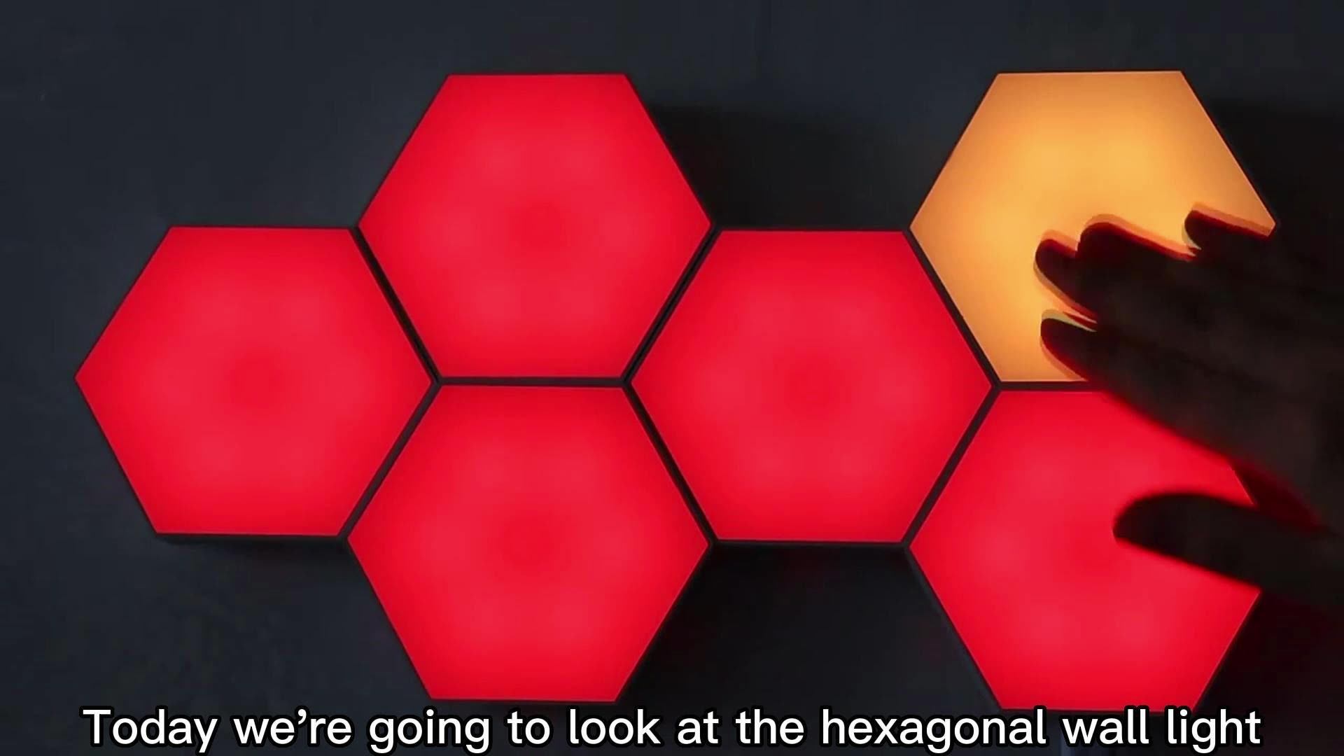 Rgb Light Led Hexagonal Lamps Modular Sensitive Removable Quantum ...