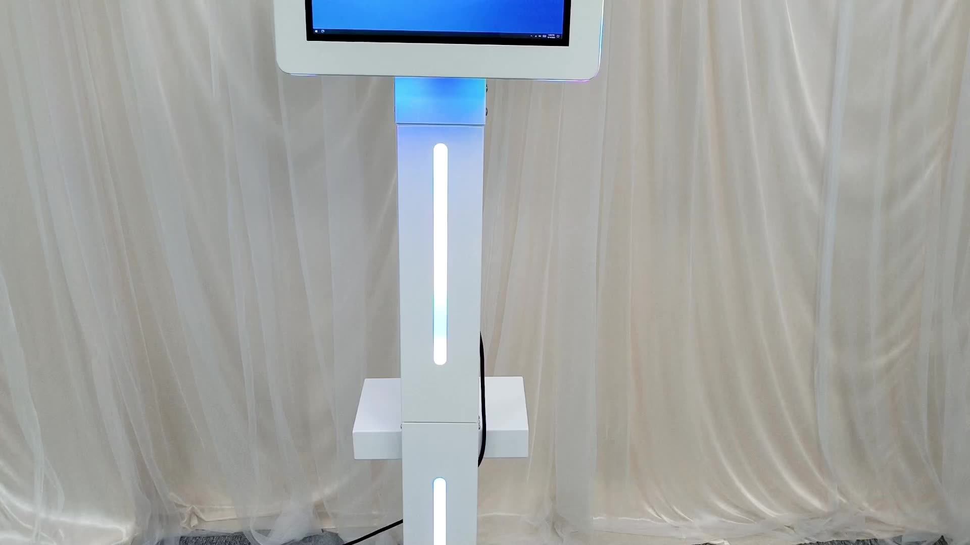 Metal Photo Booth Shell 15.6inch Touch Screen Dslr Led Open Air Photo ...