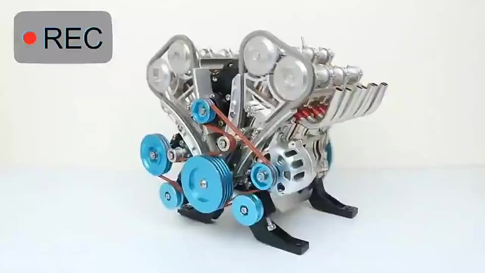 Engine Assembly Diy Toy V8 Engine Model Metal Mechanical Engine Science ...