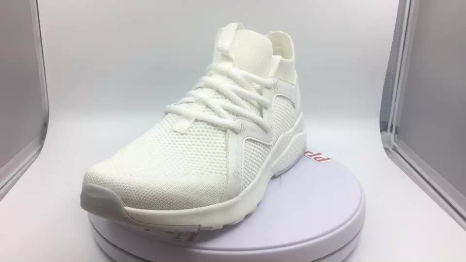 Customization Lightweight Knitting Upper White Sneakers Men For Sale ...