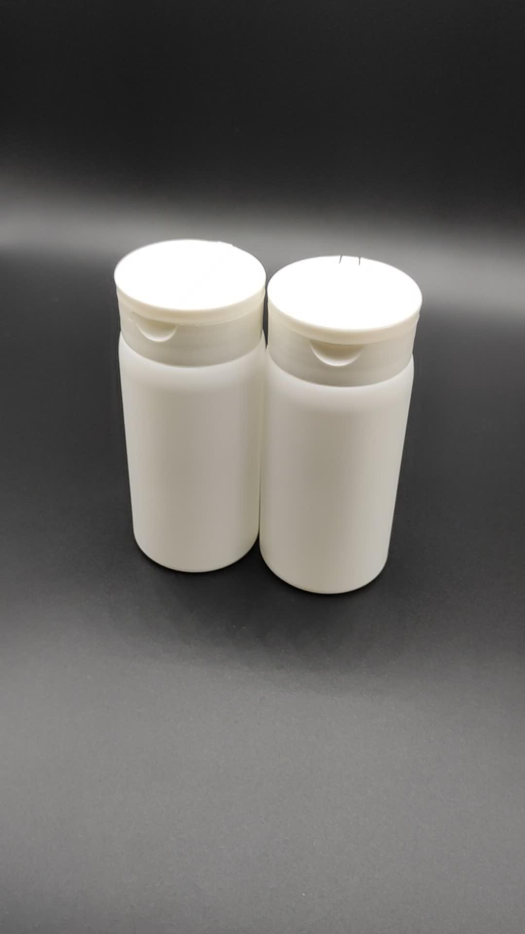 80g 100g Empty White Pink Loose Powder Bottle Cleansing Powder Flip Cap ...