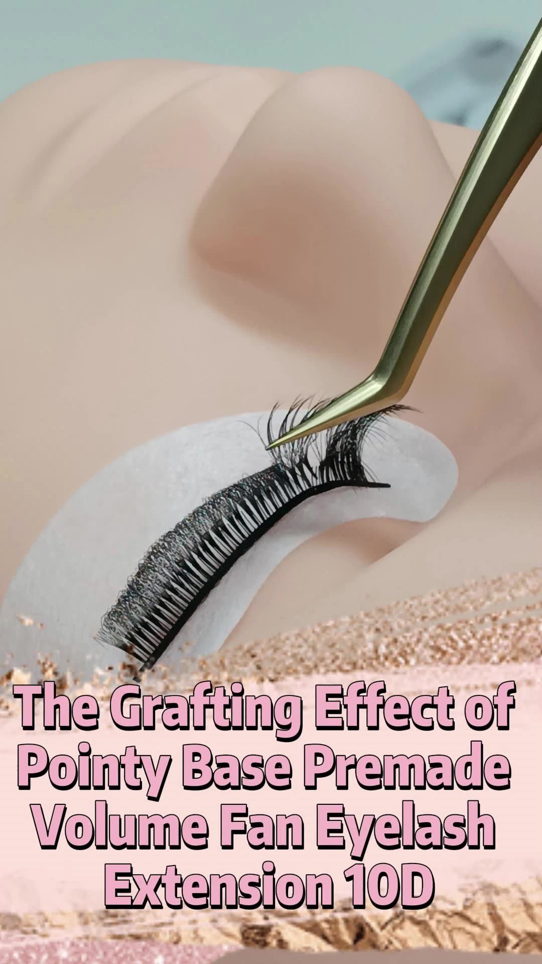 Ultra Dark Premade Mega Volume Fans Thin Base Eyelashes 5d 6d 7d 8d 10d ...