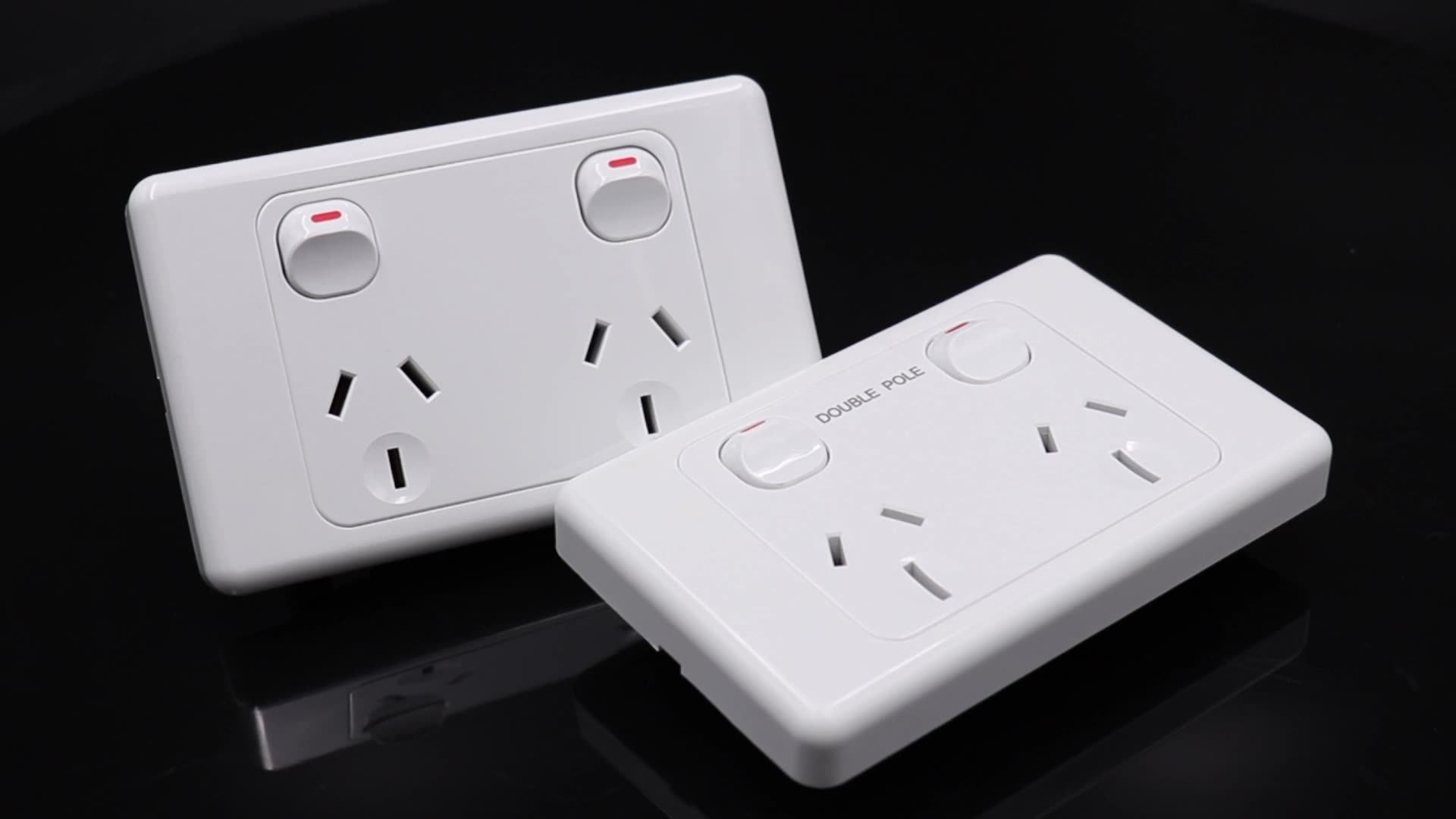 As313 Good Quality Pure Copper Electrical Horizontal Single Powerpoint ...