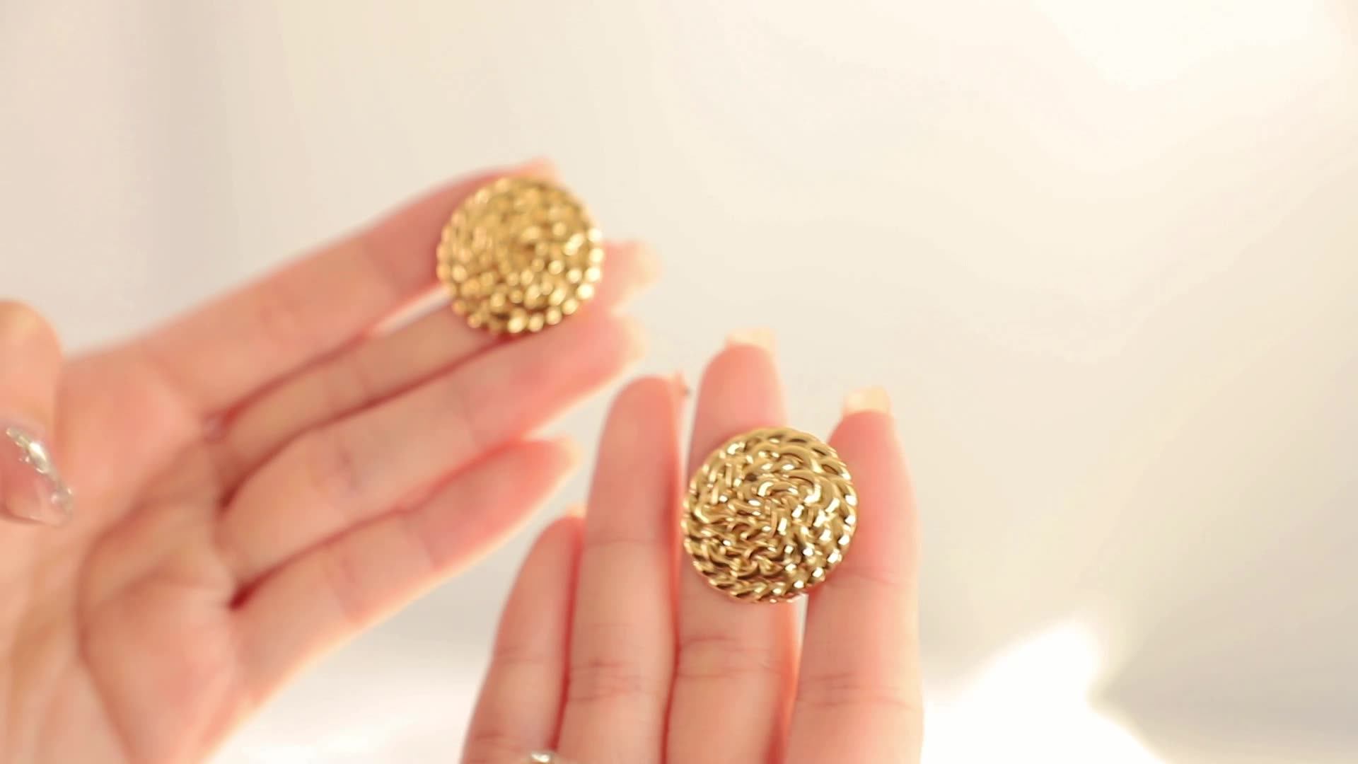 Hypoallergenic Non Tarnish Waterproof Jewelry 18k Gold Plated Luxury ...