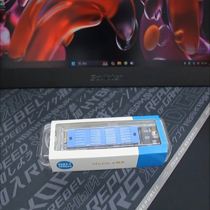 Transparent Usb3.2 Gen2 10gbps To Nvme Pcie Sata Dual Protocol Ssd Case ...