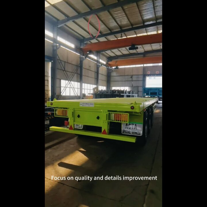 Acta Super Single Tire Single Axle 3 Axles Self Loading Trailer ...