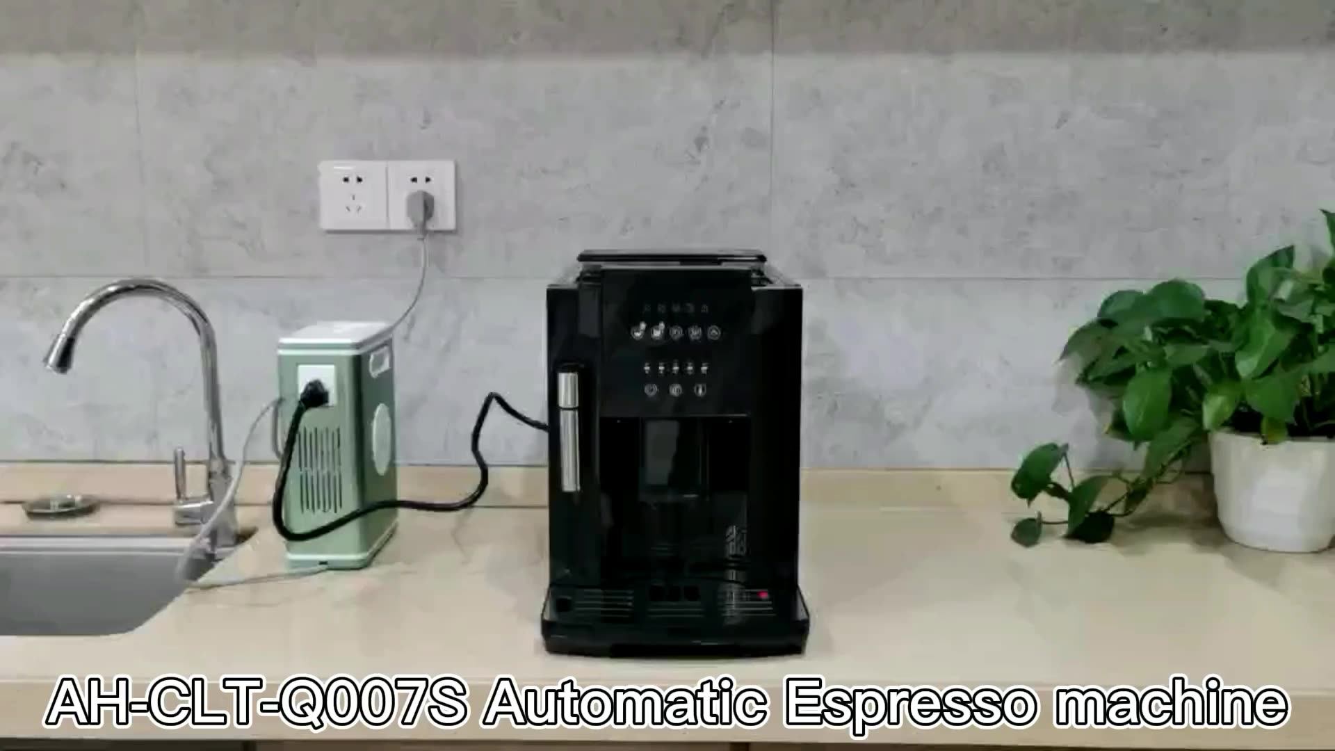 Bean To Cup Fully Automatic Coffee Machine Touch Screen Display ...