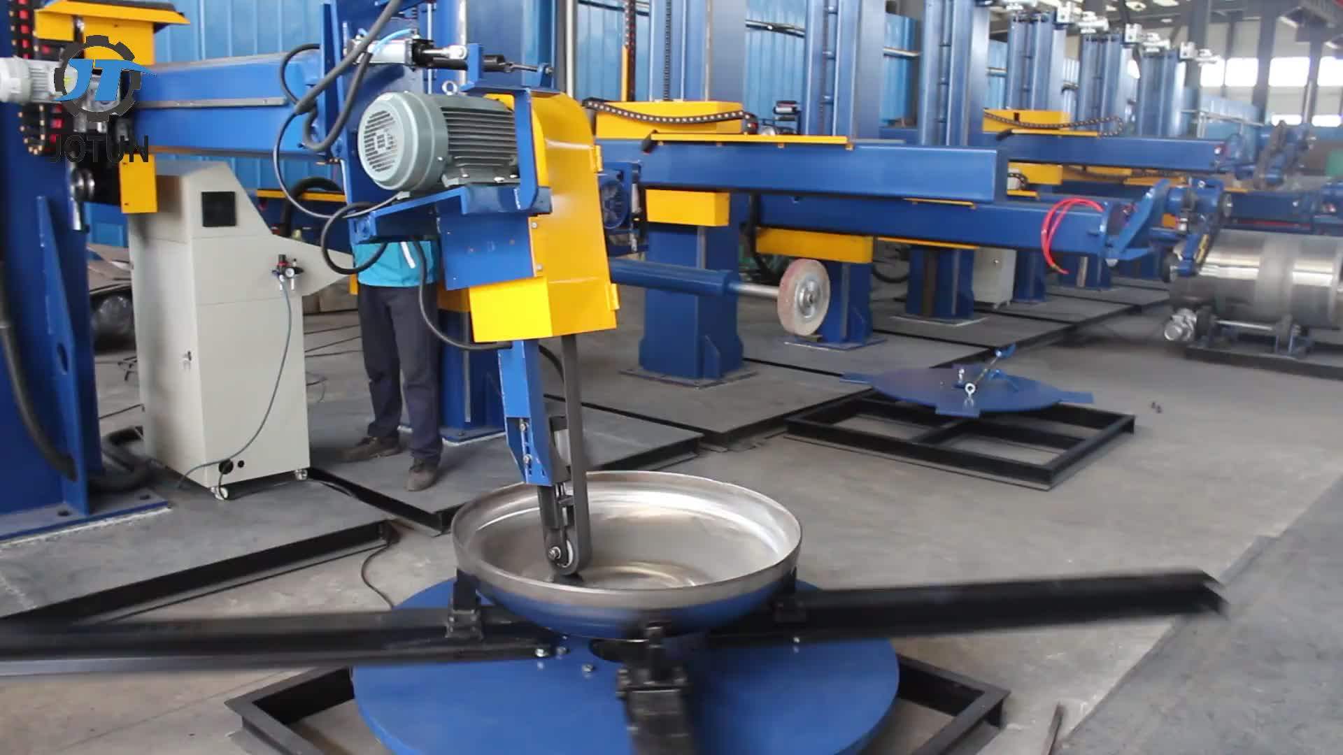 Hefei Jotun Machine Rolling Polishing Machine Dished End Forming Dents ...