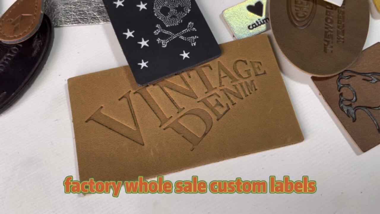Wholesale Blank Genuine Leather Label Patch Sew On Clothing Leather ...