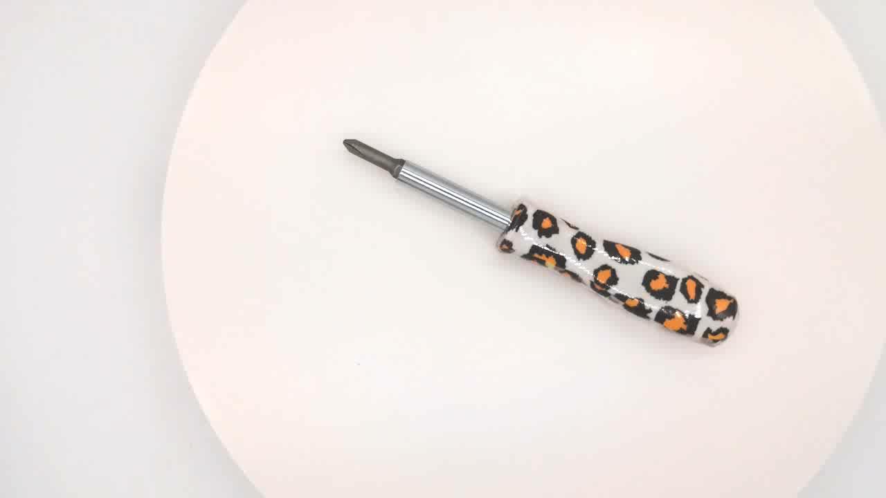 Custom Special Design Floral Printed Lady 4 In 1 Multi Bit Two Head ...