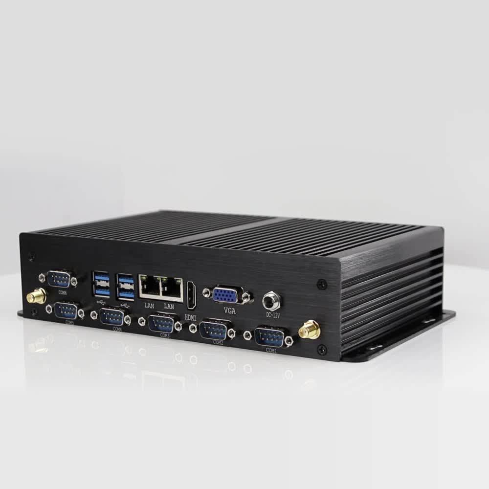 Industrial Pc I5 4200u Fanless Mini Desktop Computer 2*lan Rj45 6*com ...
