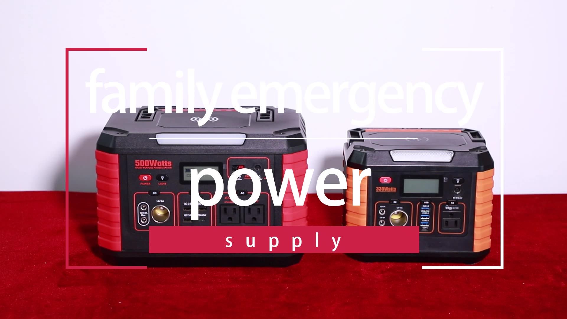 Outdoor Portable Energy Storage 110v 220v Portable Power Station 330w ...