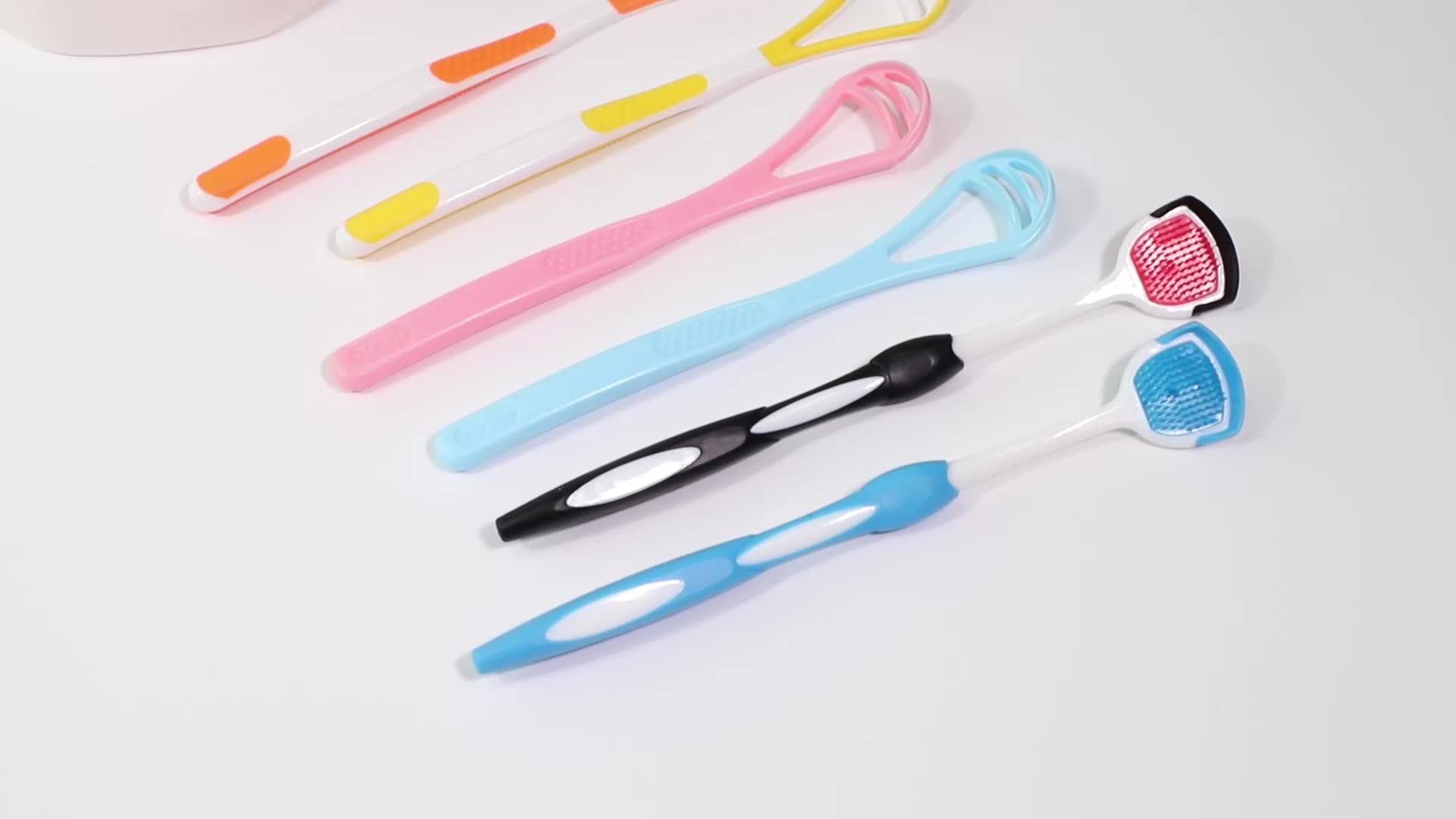 Wholesale New Design Medical Grade Silicone Plastic Tongue Scraper ...