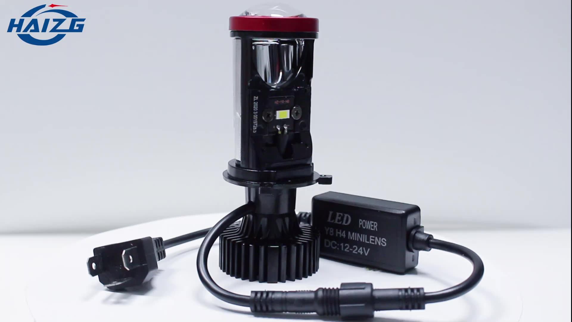 Haizg Y6d Y7 Y8 Automobiles Bulb H4 Led Projector Lens 10000lm Super ...