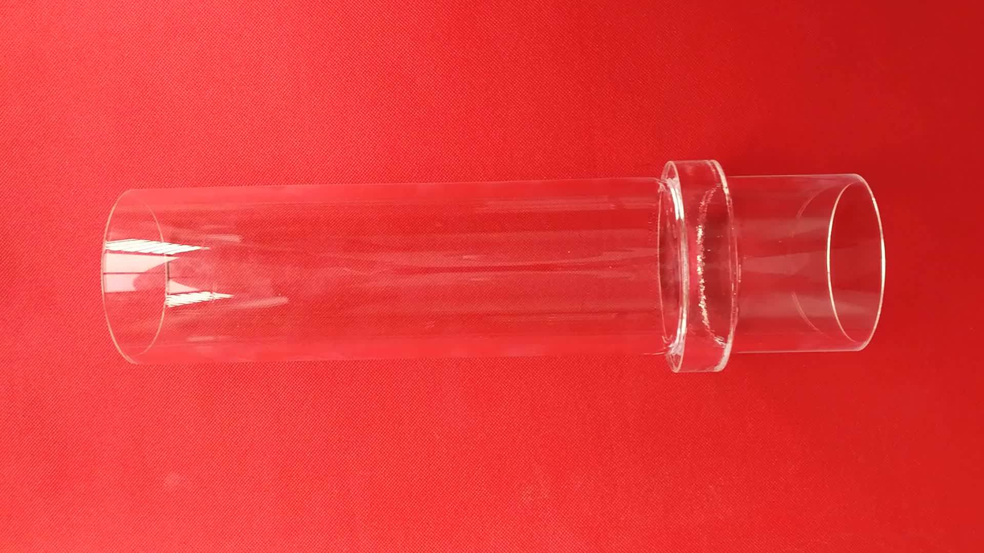 Sta Large Diameter Quartz Glass Tube With Flange For Furnace - Buy ...
